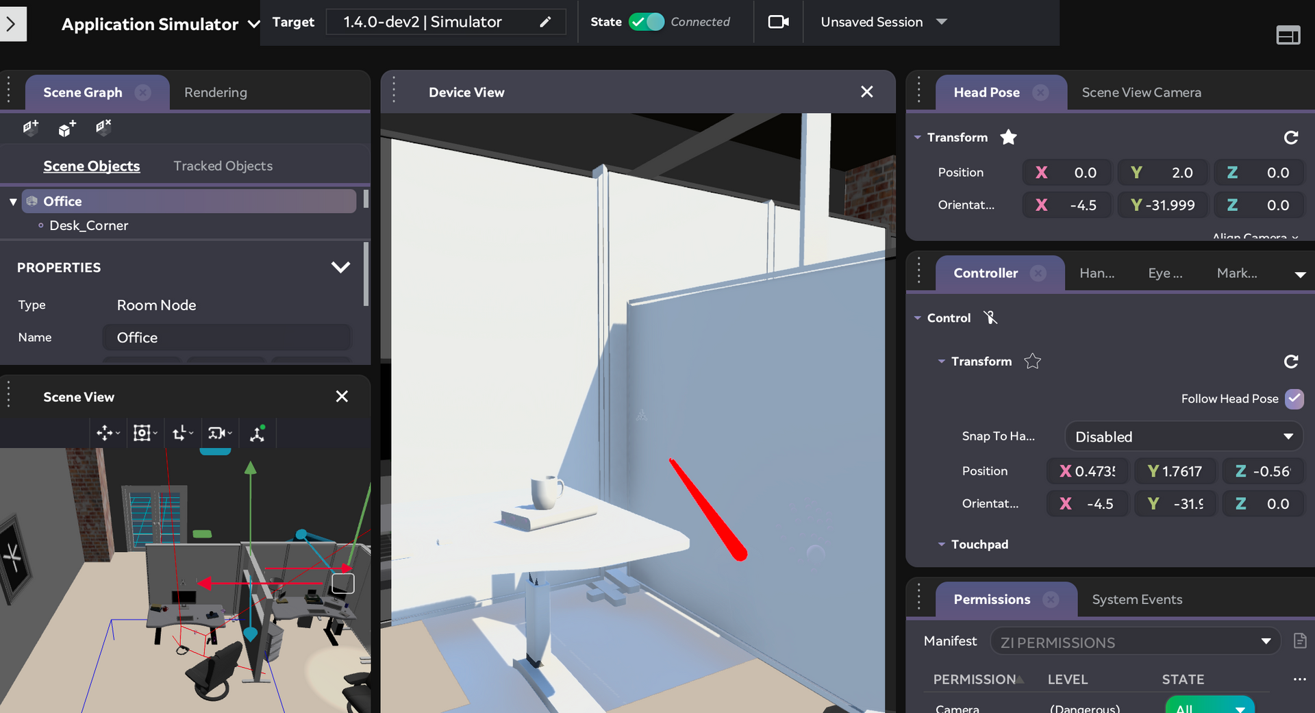 Simple Meshing Setup | MagicLeap Developer Documentation