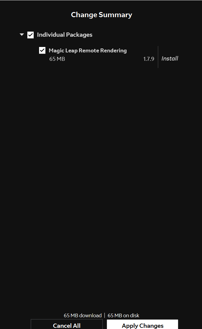 Remote Render Setup | MagicLeap Developer Documentation