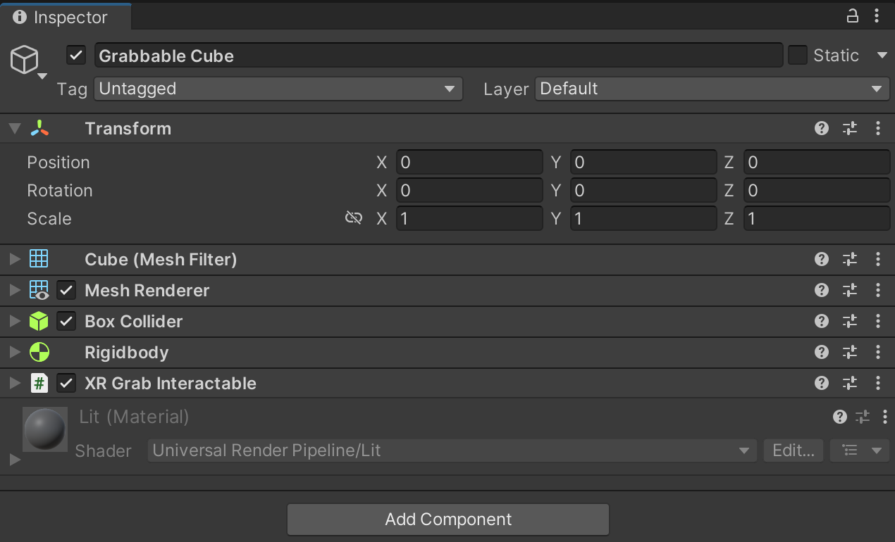 Simple Grab Interaction | MagicLeap Developer Documentation
