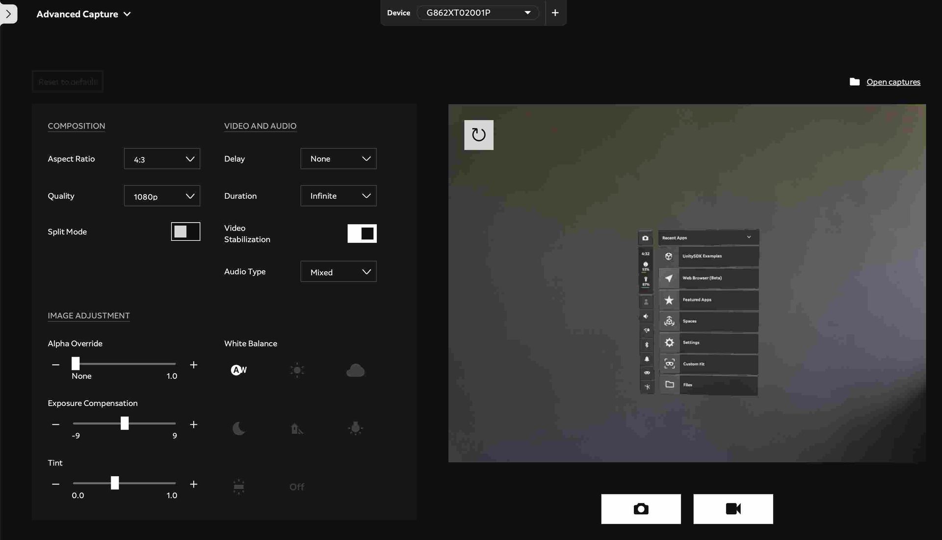 Advanced Capture | MagicLeap Developer Documentation