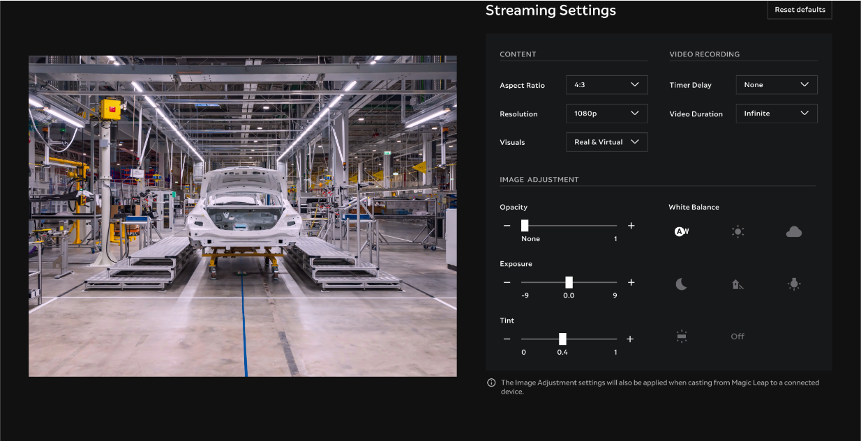 Device Stream | MagicLeap Developer Documentation