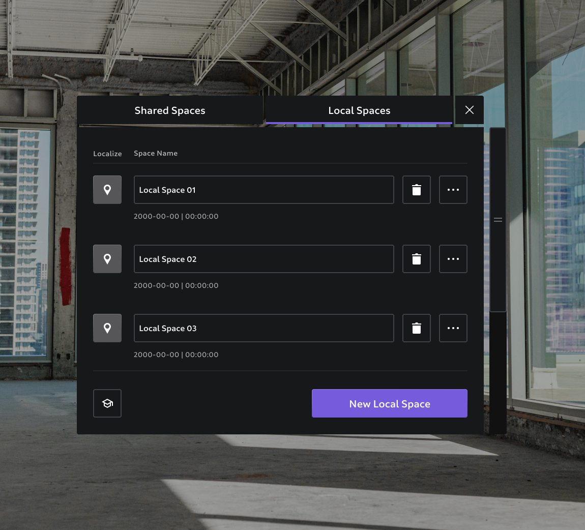 Spaces Application | MagicLeap Developer Documentation