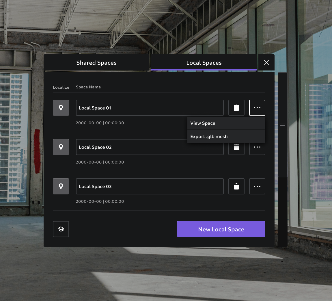 Spaces Application | MagicLeap Developer Documentation