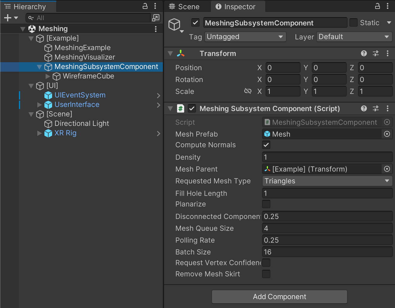 Meshing Subsystem Component Overview Magicleap Developer Documentation