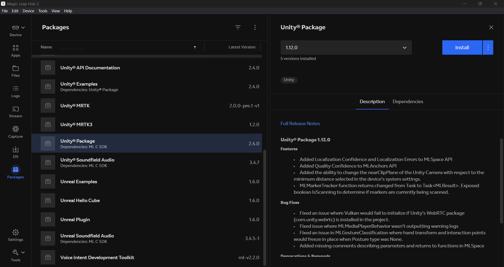Install the Tools | MagicLeap Developer Documentation