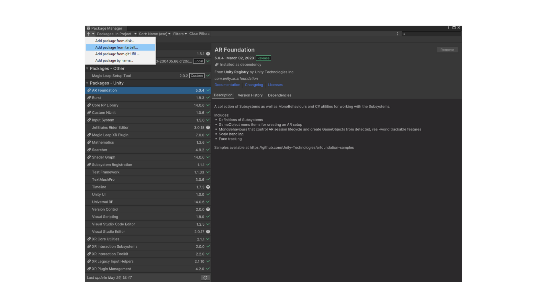 How to Install the Magic Leap Spectator Unity Package | MagicLeap Developer Documentation