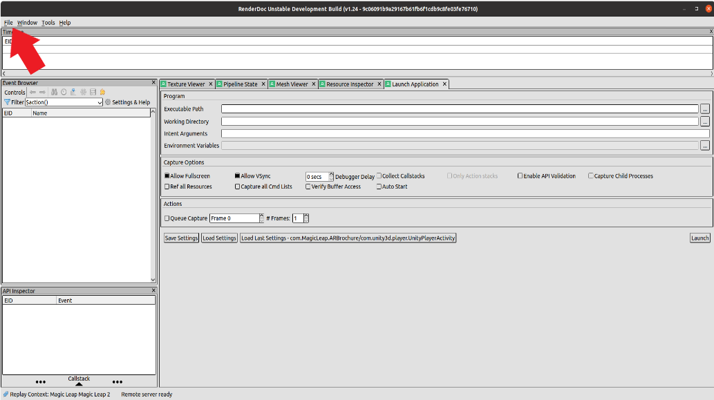RenderDoc | MagicLeap Developer Documentation