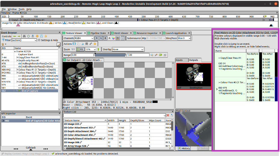 RenderDoc | MagicLeap Developer Documentation