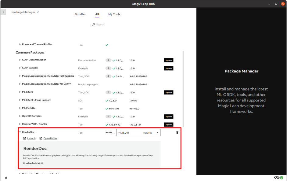 RenderDoc | MagicLeap Developer Documentation