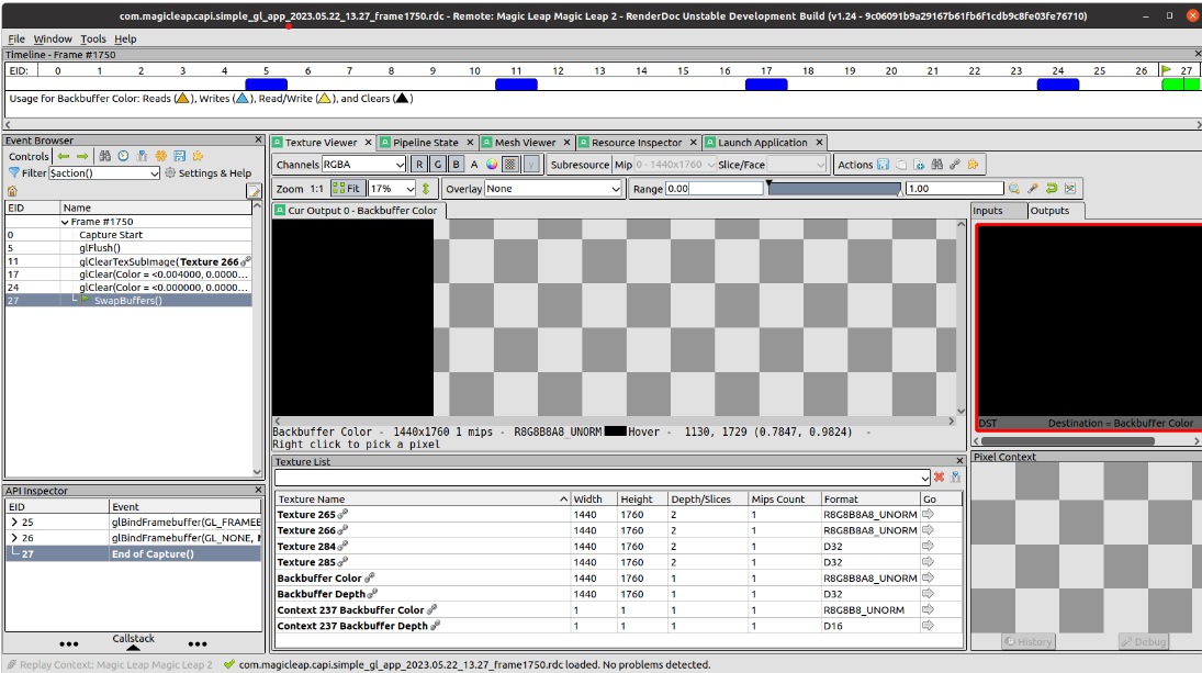 RenderDoc | MagicLeap Developer Documentation