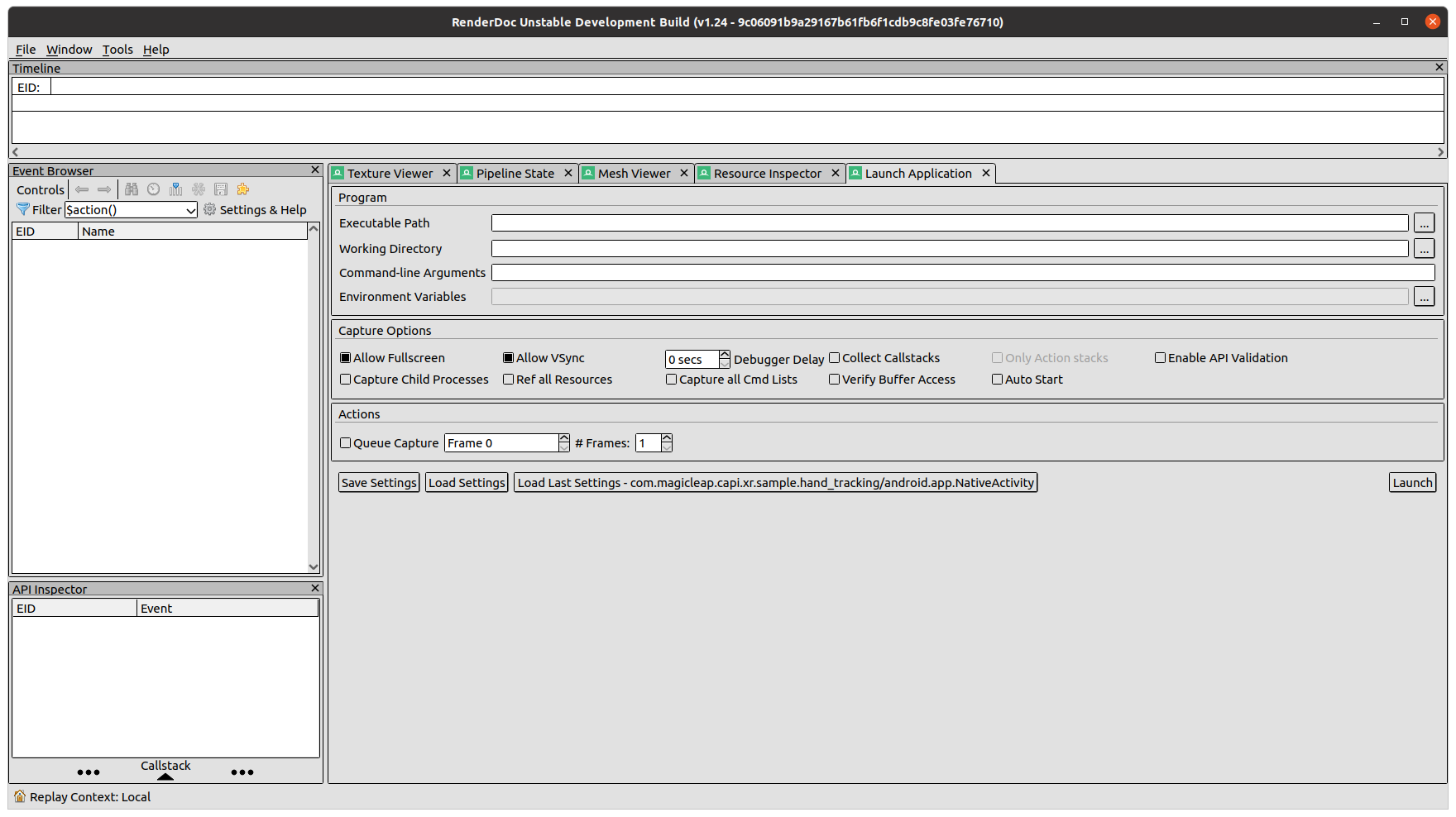 RenderDoc | MagicLeap Developer Documentation