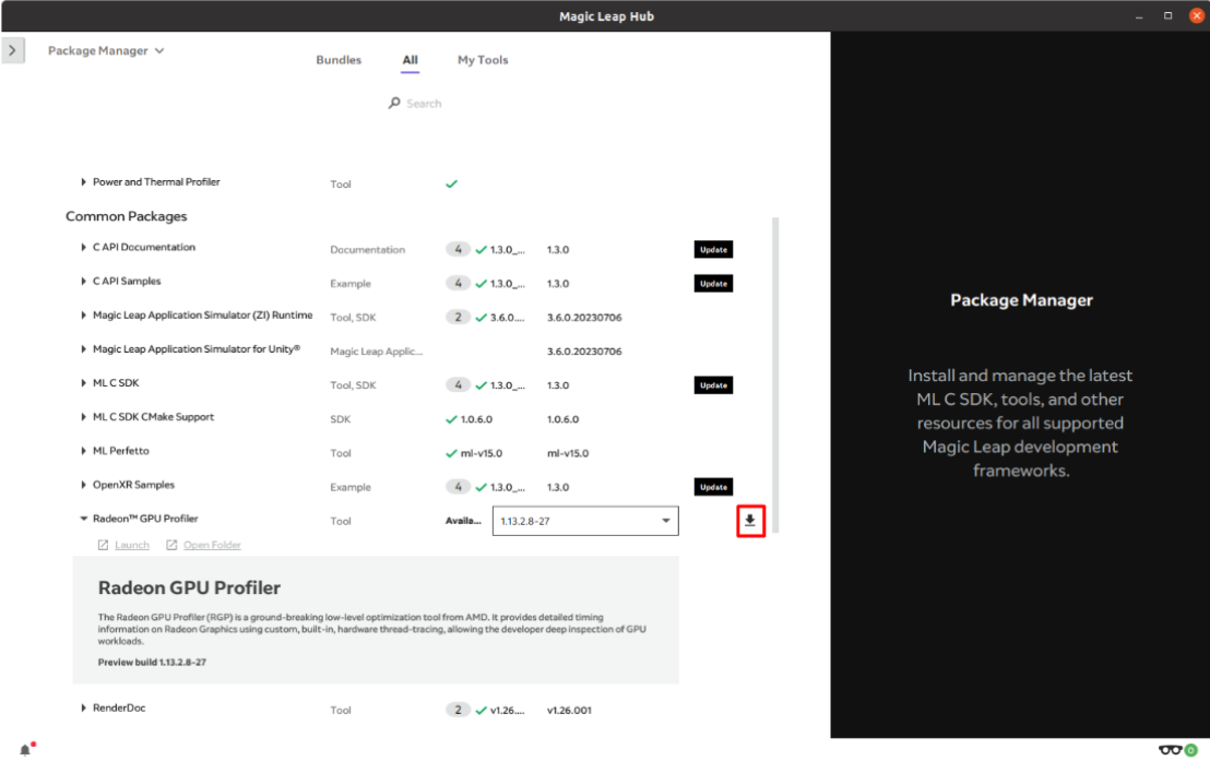 Radeon GPU Profiler | MagicLeap Developer Documentation