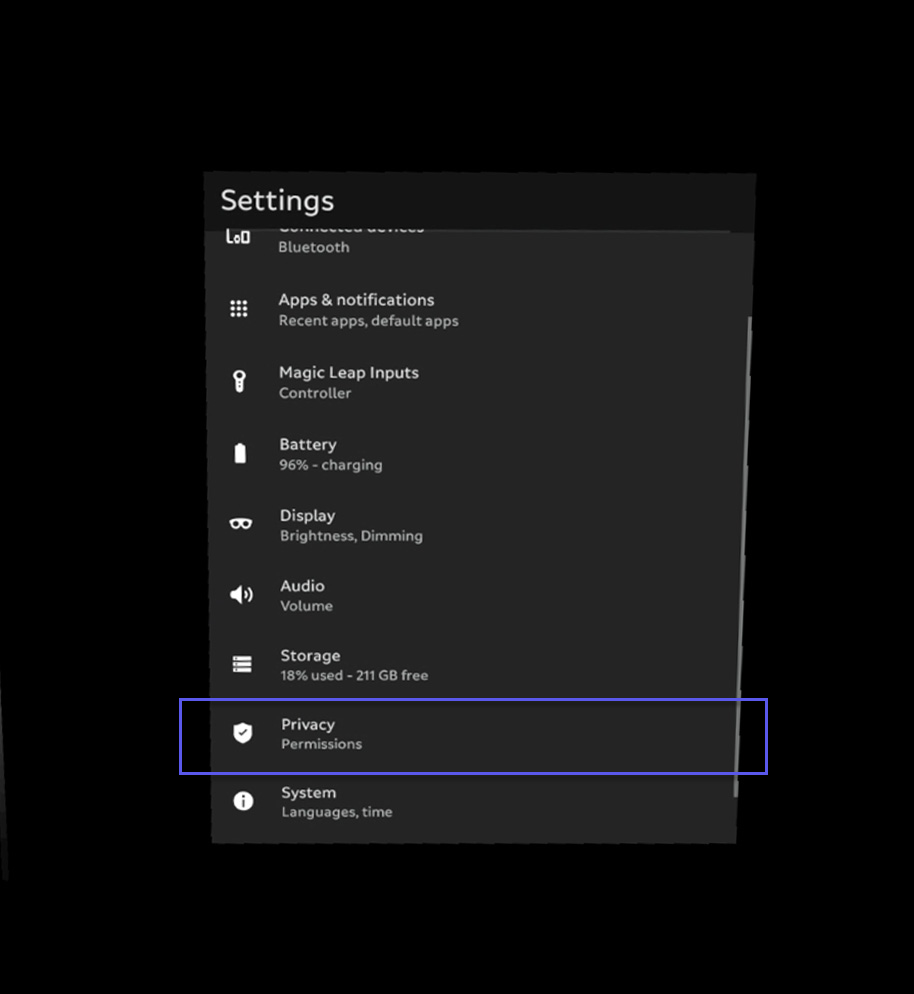 Granting Permissions | MagicLeap Developer Documentation Granting Permissions | MagicLeap Developer Documentation