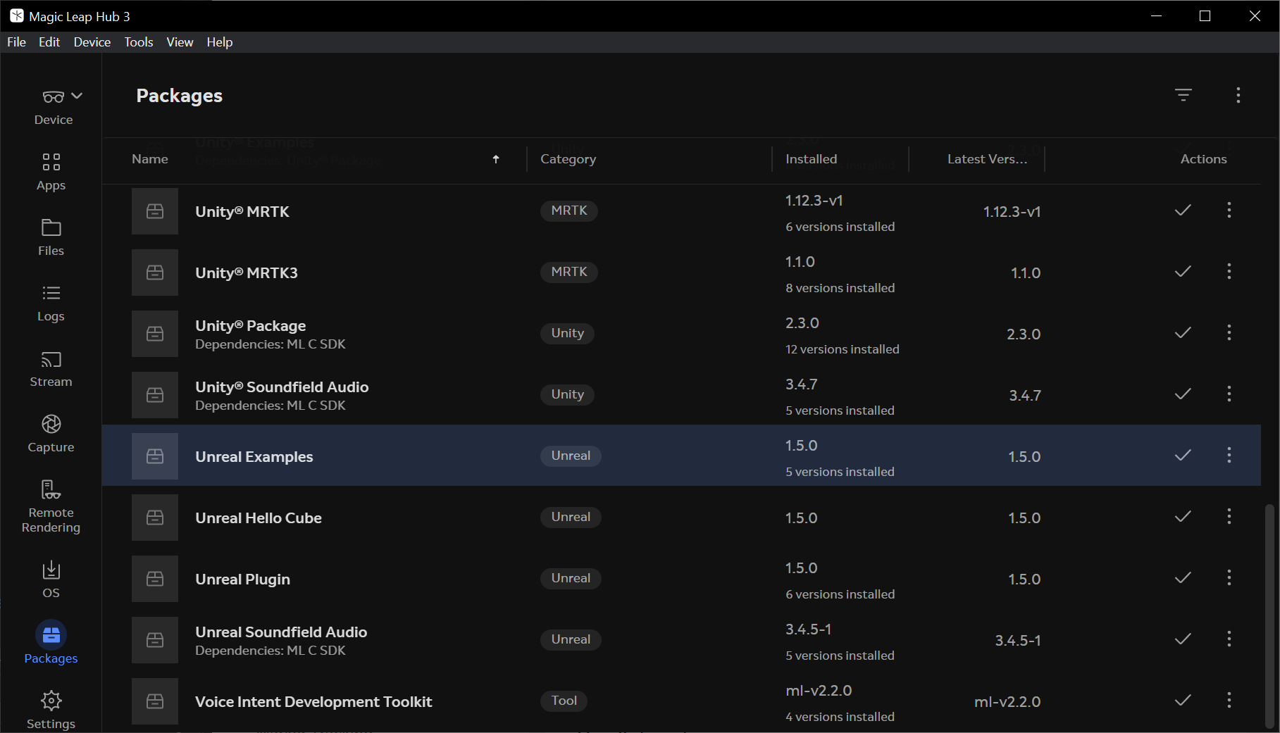 Examples Project | MagicLeap Developer Documentation