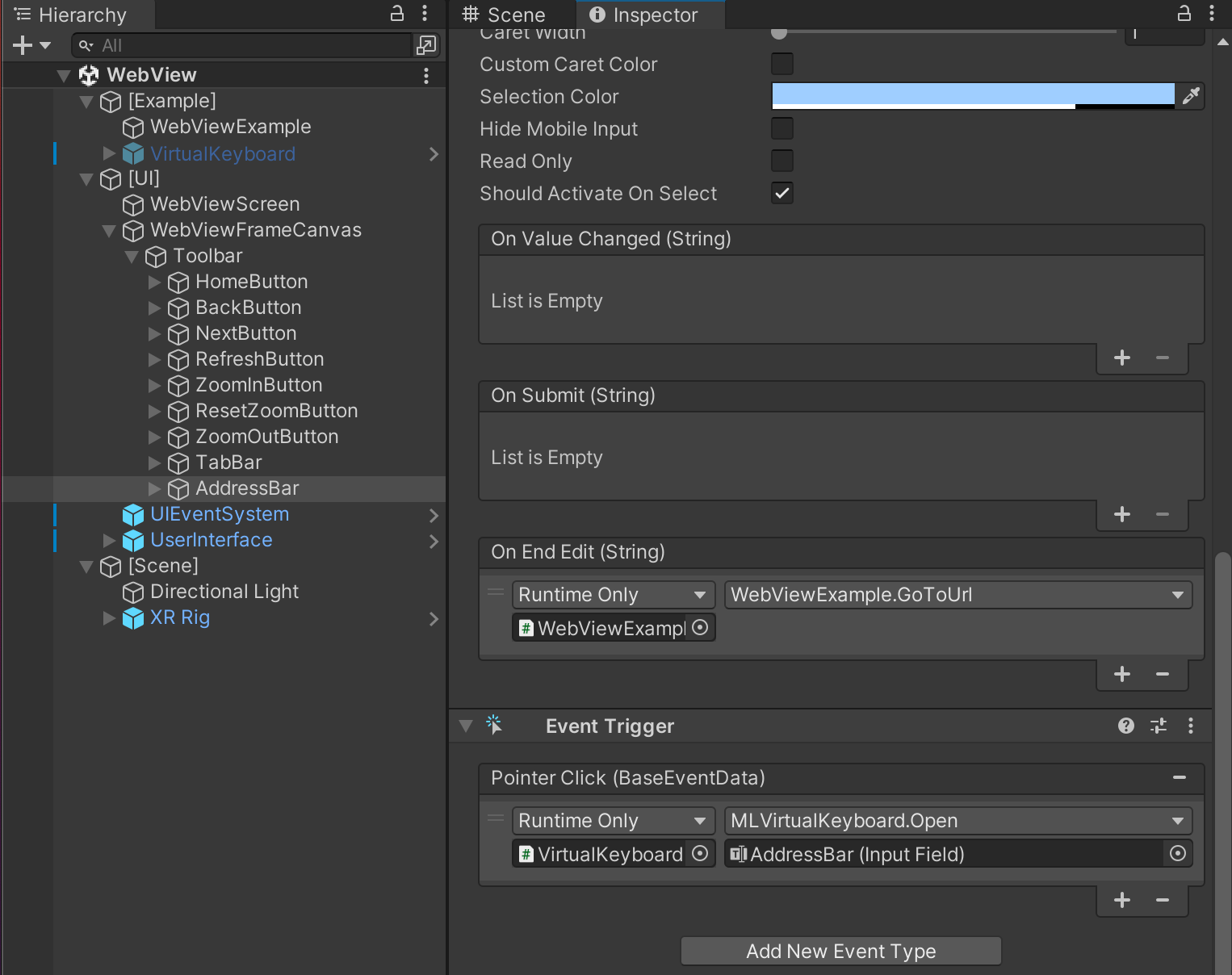 WebView | MagicLeap Developer Documentation