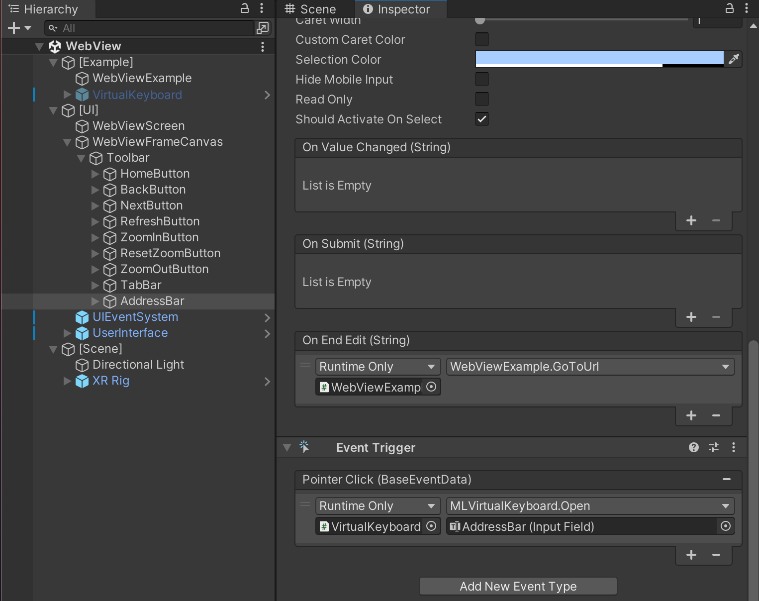WebView | MagicLeap Developer Documentation